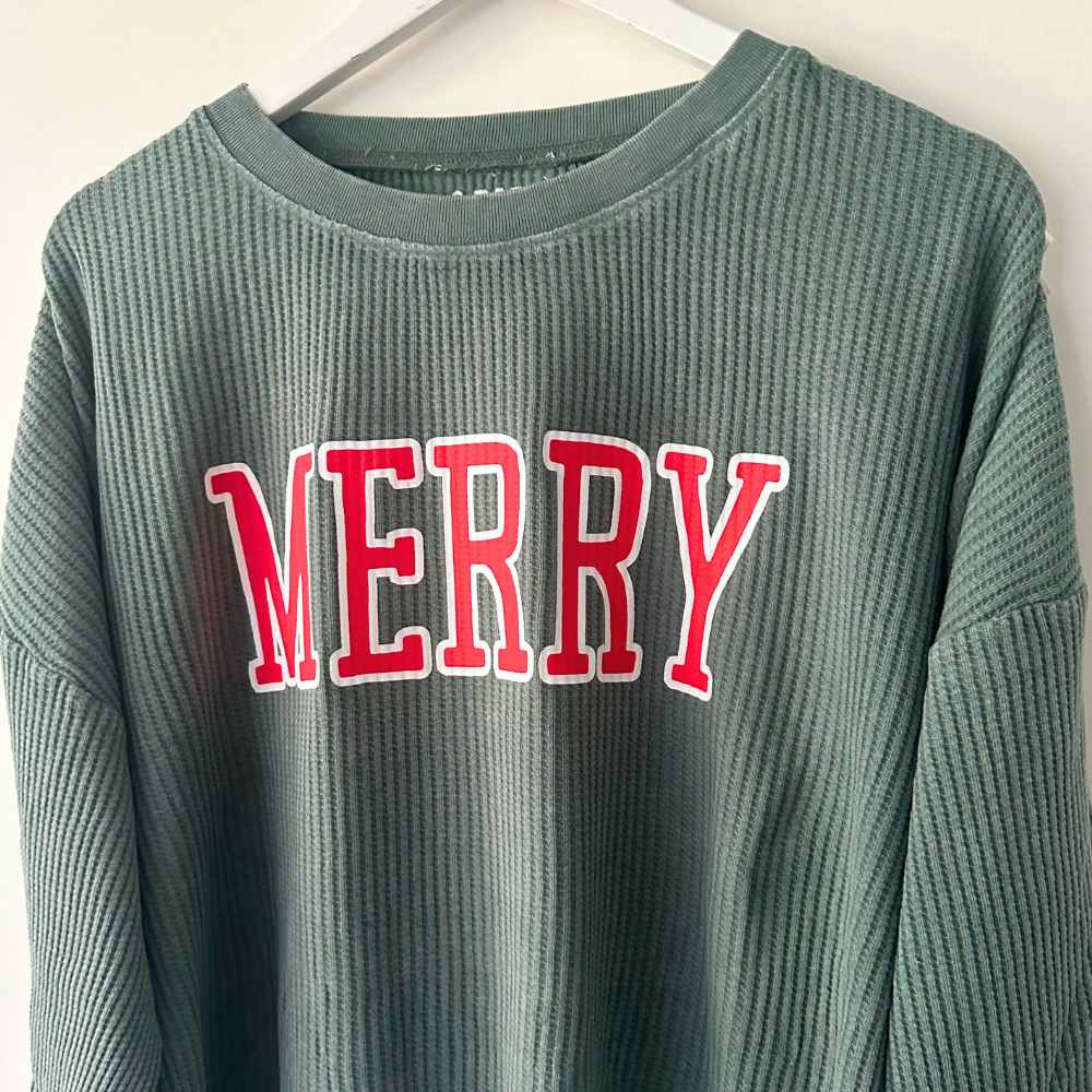 MERRY ♡ printed thermal top – BFFS & BABES
