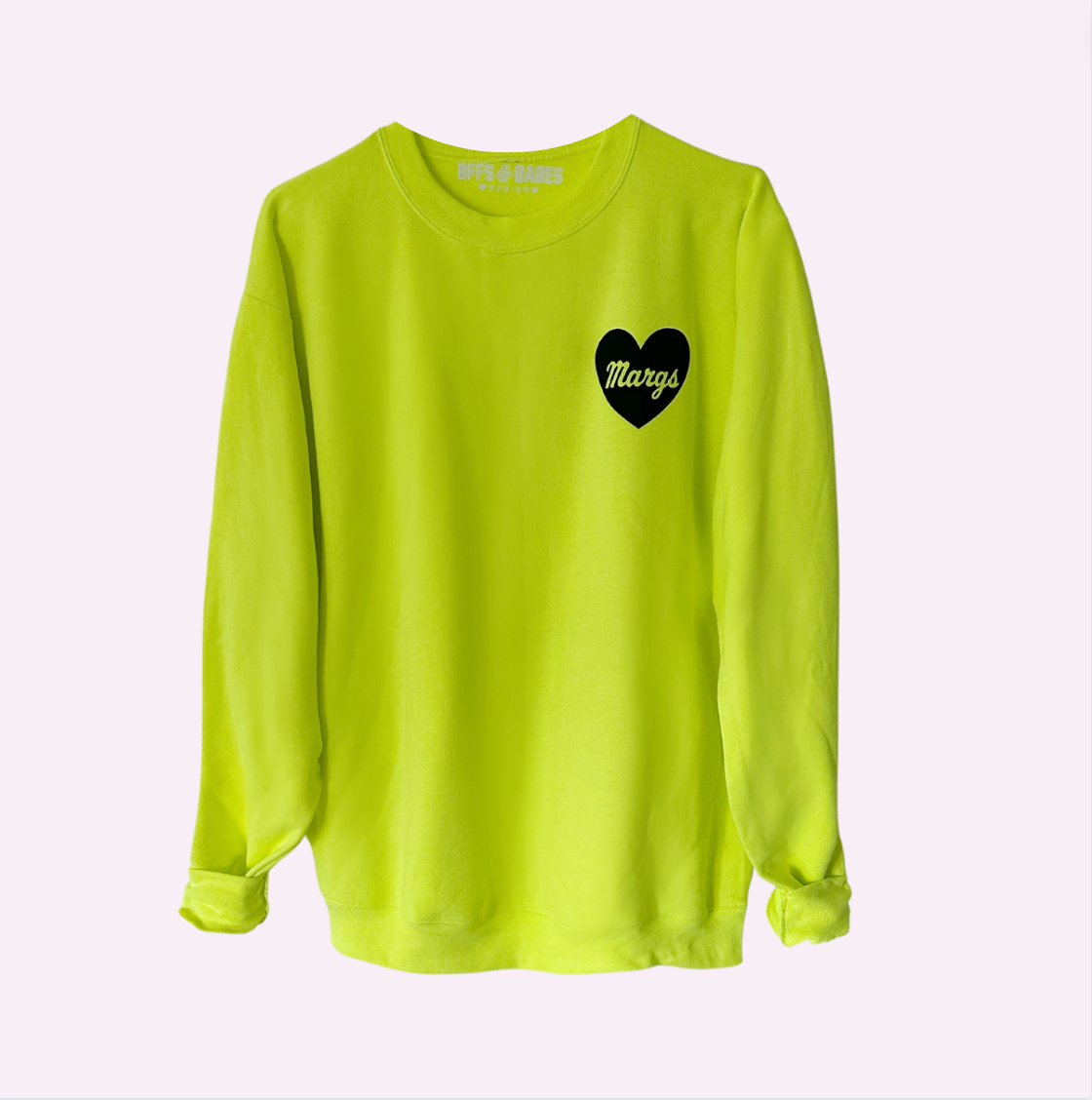 HEART U MARGS ♡ sweatshirt with margs heart – BFFS & BABES