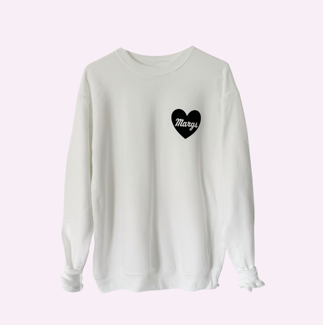HEART U MARGS ♡ sweatshirt with margs heart – BFFS & BABES