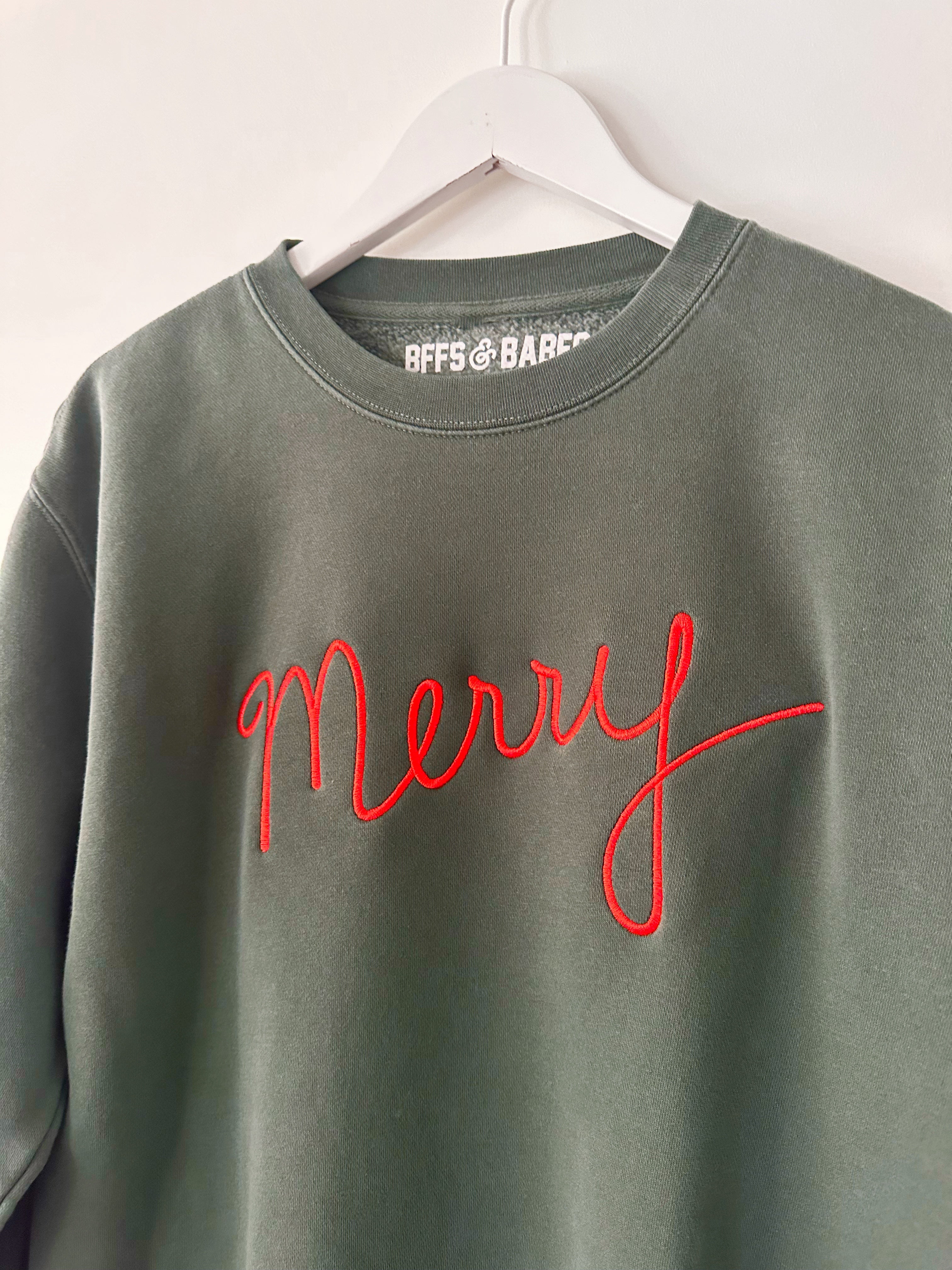 ULTRA MERRY ♡ embroidered merry sweatshirt – BFFS & BABES